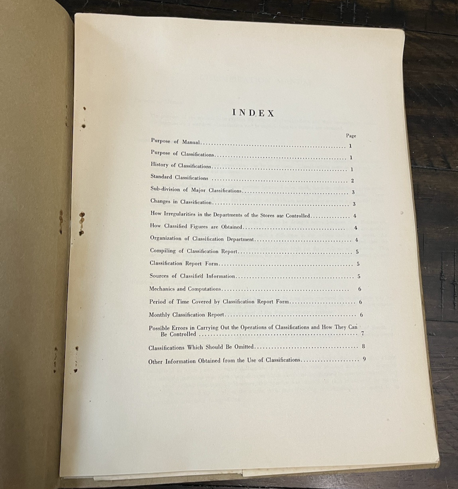 Associated Dry Goods Corp Classification Manual 1925 Department Store ...