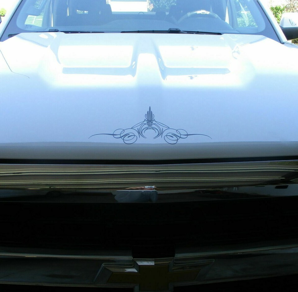 Custom Graphic Center Scroll Pinstriping Decal #12 Pair Set of Two ...