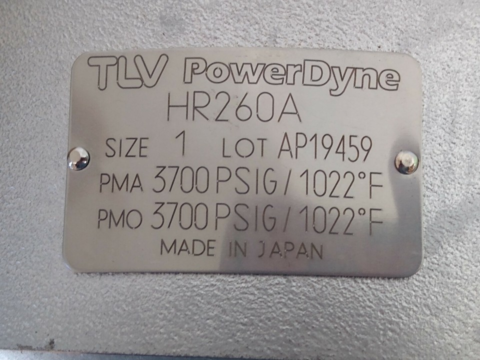 NEW TLV POWERDYNE HR260A Disc-Type Steam Trap 1" | eBay