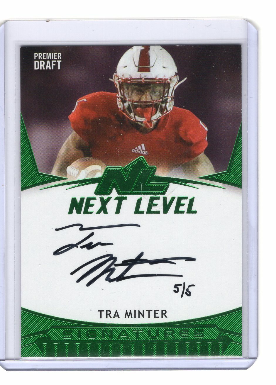 TRA MINTER M2020 SAGE HIT PREMIER DRAFT GREEN NEXT LEVEL SIGNATURES 5/5 ...