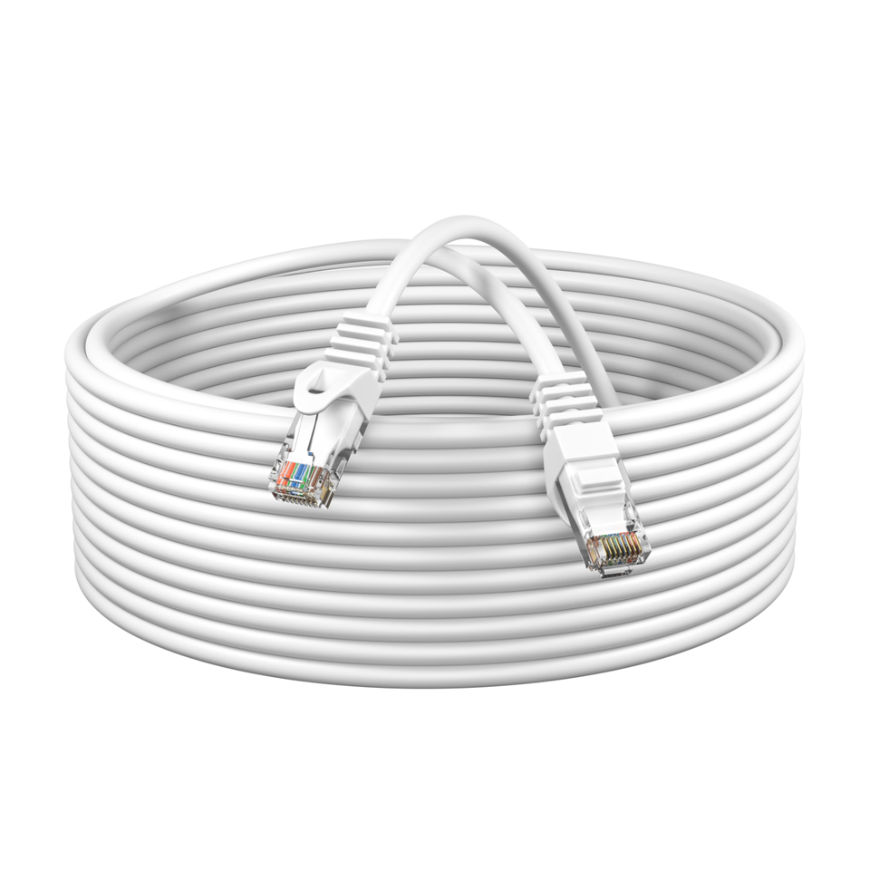 CAT6 White Ethernet LAN Network RJ45 Patch Cable 1.5FT-20FT Multipack ...