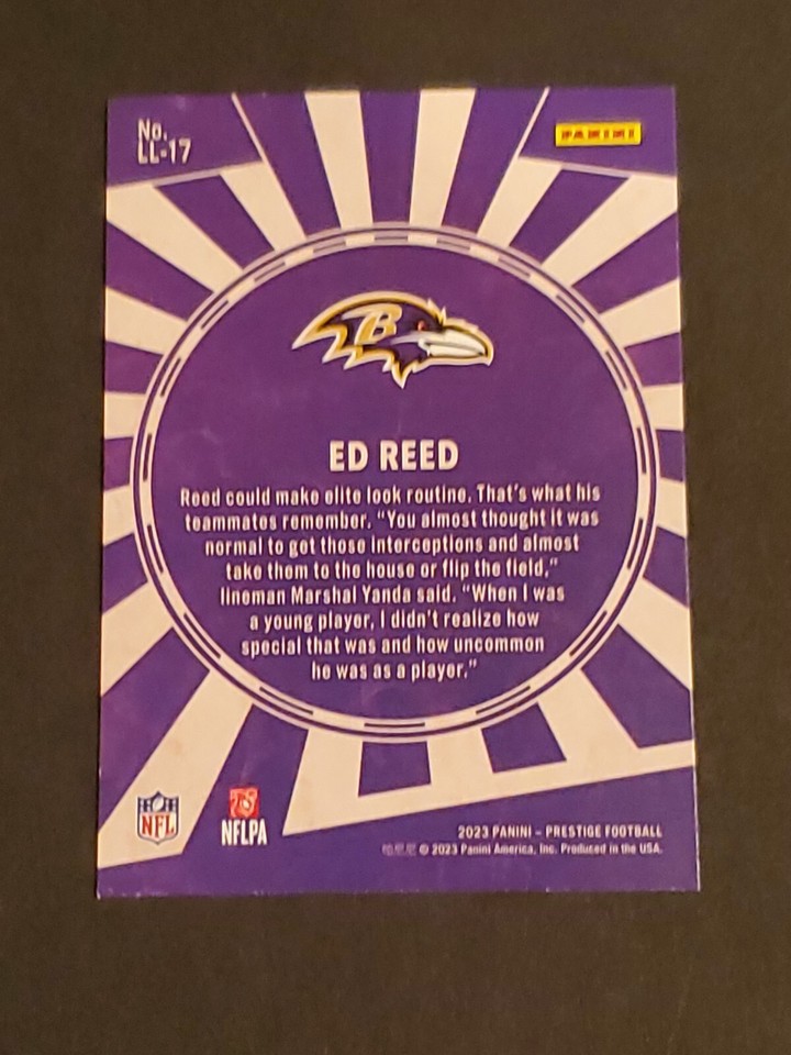 ED REED 2023 Panini Prestige LIVING LEGENDS #LL-17 Baltimore Ravens | eBay
