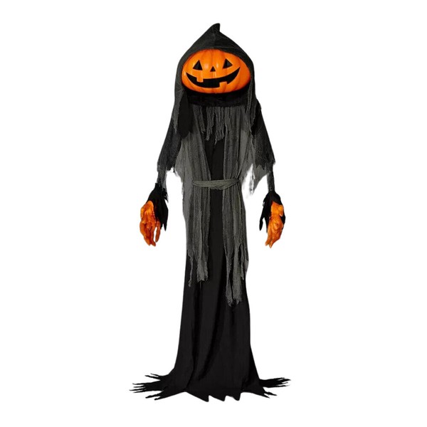 Hyde & EEK! Boutique 8 ft Light and Sound Pumpkin ‘Lewis’ Halloween ...
