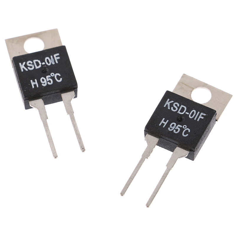 2Pcs Normally Open Thermal Switch Temperature Sensor Thermostat KSD-01F ...