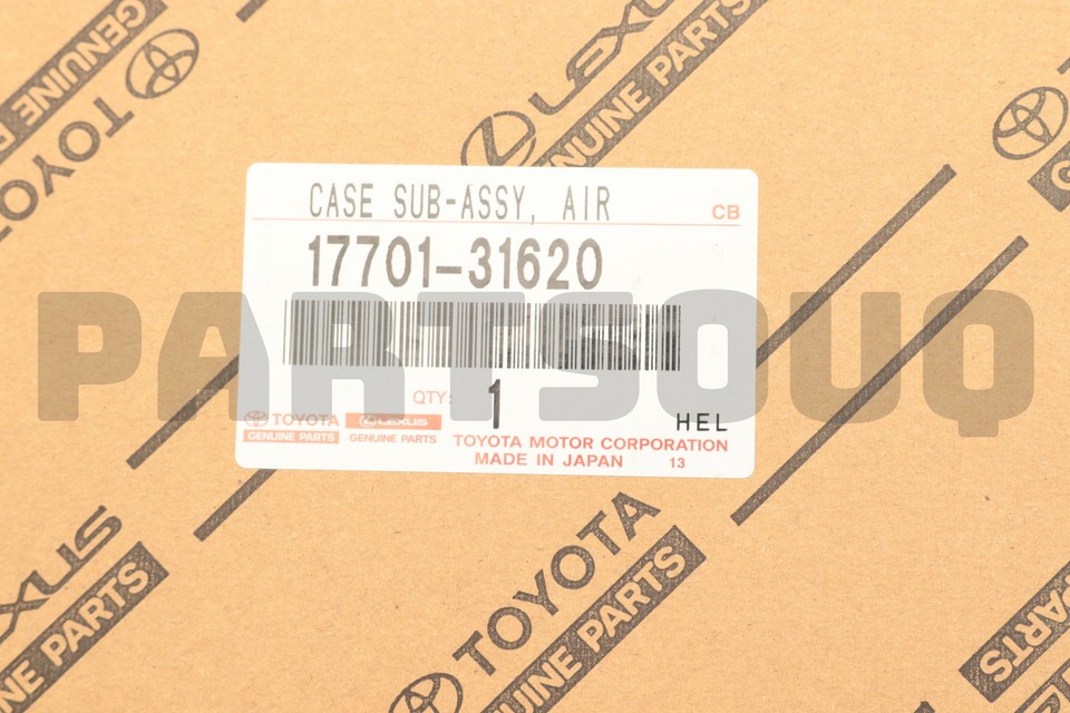 1770131620 Genuine Toyota CASE SUB-ASSY, AIR CLEANER 17701-31620 | eBay