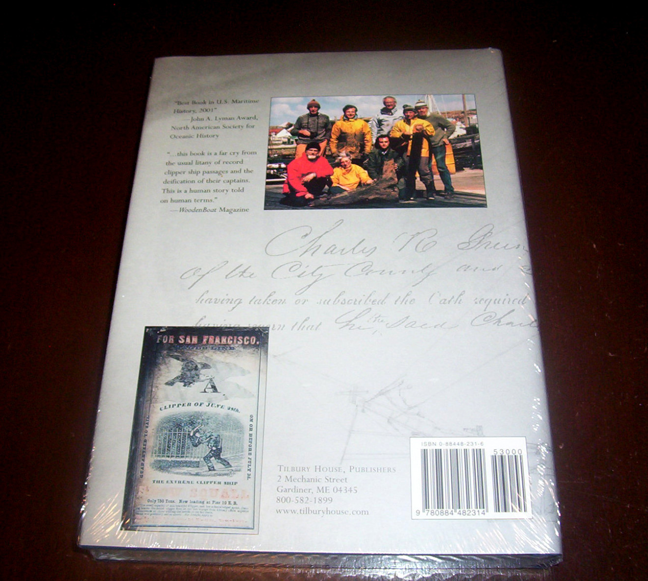 SNOW SQUALL The Last American Clipper Ship Sailing Clippers Hardcover ...