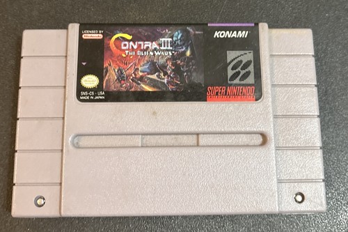 Contra 3 III: The Alien Wars (Super Nintendo, 1992) SNES Authentic ...