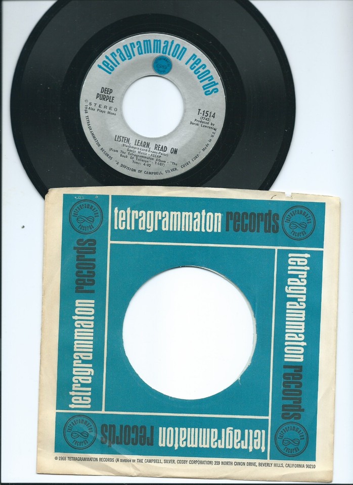 DEEP PURPLE -- River deep- Mountain high -- 45 | eBay