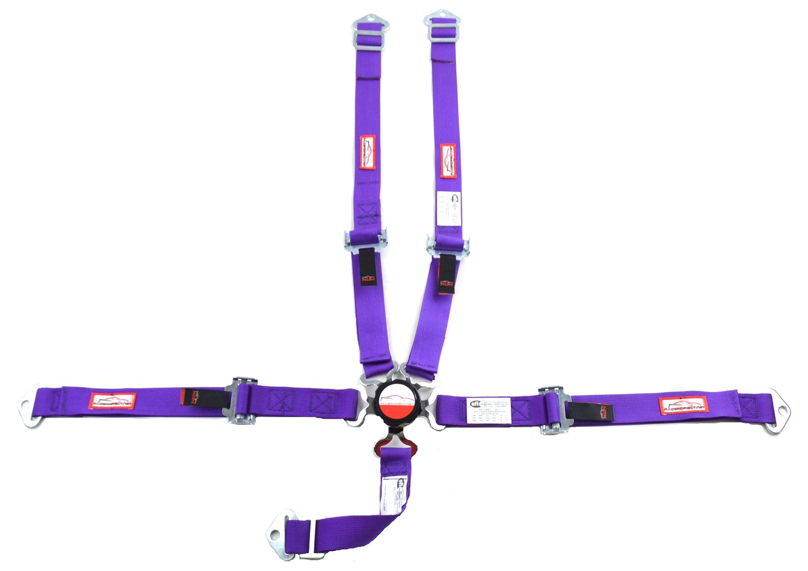 JUNIOR DRAGSTER RACE HARNESS PURPLE SFI 16.1 CAM LOCK INDIVIDUAL ROLL ...