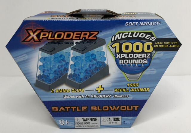 Xploderz 1000 Count Refill Rounds 2 Ammo Clips Battle BLOWOUT for sale ...