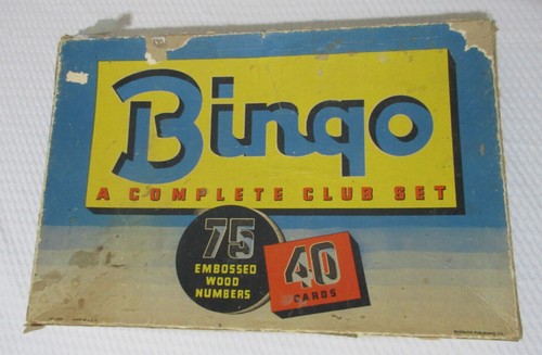 Vintage Bingo Complete Club Set Whitman Complete in Box Board Game | eBay