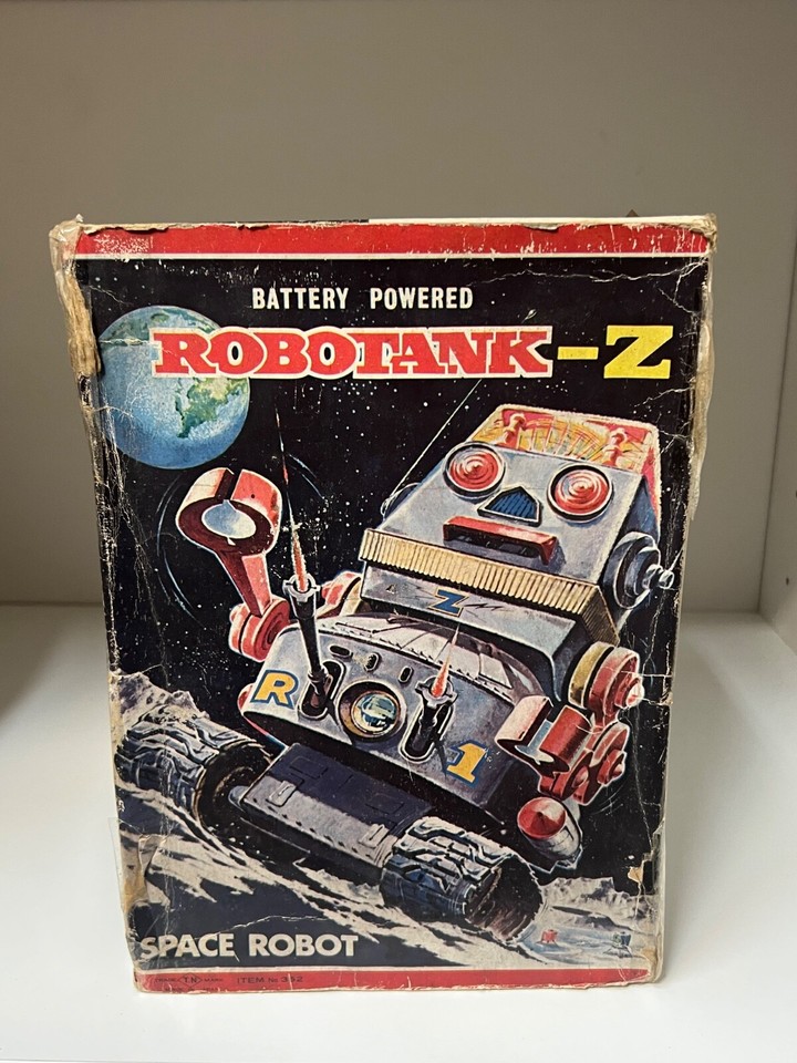 Tin Space Robot Robotank-Z Nomura Japan NICE Condition working Japan ...