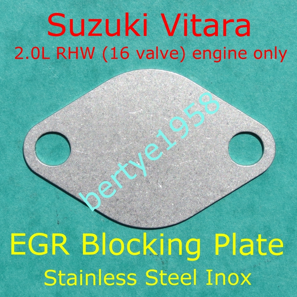 EGR Valve Blank Plate SUZUKI Vitara 2.0L RHW 16 Valve engine only Fits ...