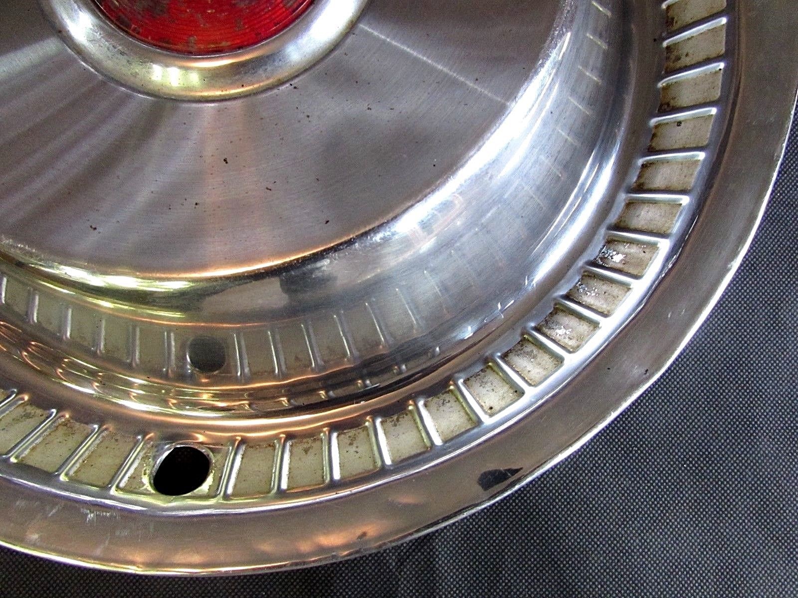 1956 Buick Hubcap OEM 56 Red Center Wheel Cover 15 Inch Vintage Mancave ...