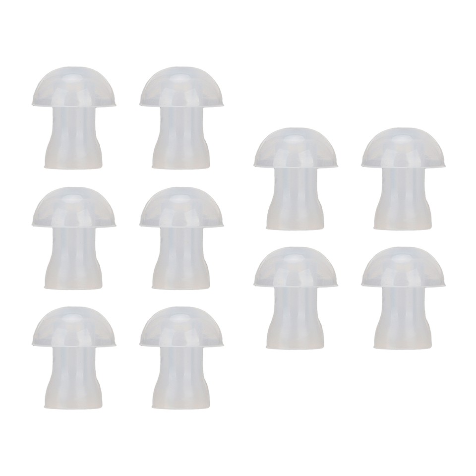 10PCS Hearing Aid Ear Tips Domes Silicone Earplug Replacement Ear Plug ...