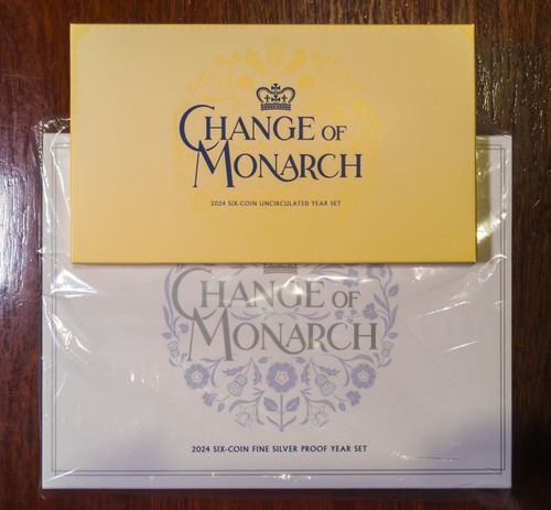 2024 Change Of Monarch Silver Proof Year Set + Bonus Uncirculated Set ...