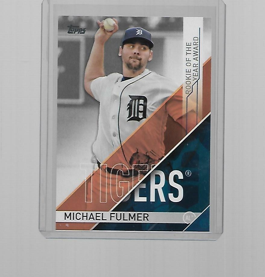 2017 TOPPS BASEBALL MLB AWARDS MICHAEL FULMER ROOKIE OF THE YEAR #ROY-1 ...