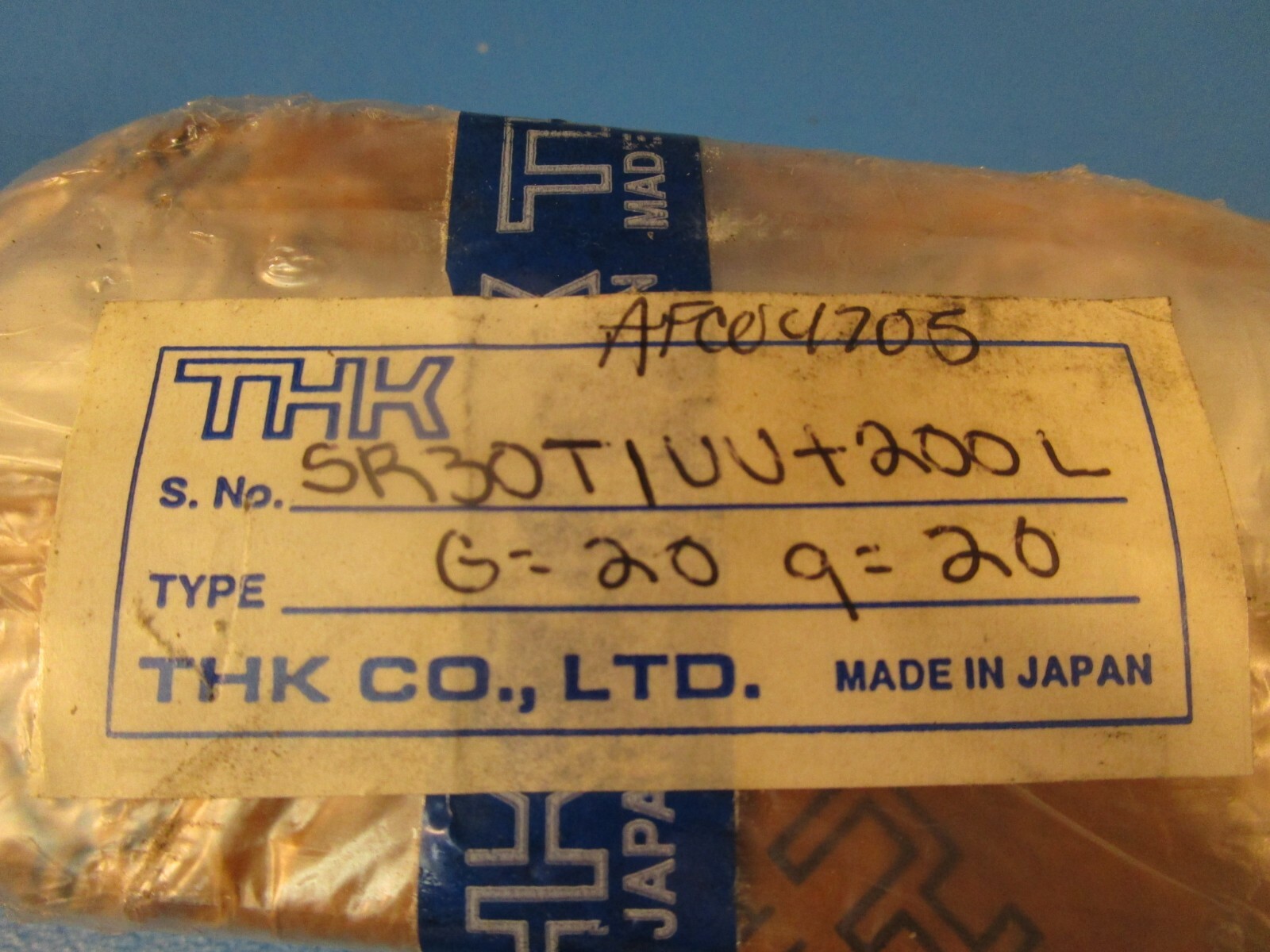 THK, SR30T1UU + 200L, ONE SR30T Block on a 200mm Linear Guide Rail | eBay