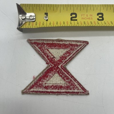 U.S. Military 10th Army Patch “X” Insignia Cut Edge Sew On Red White ...