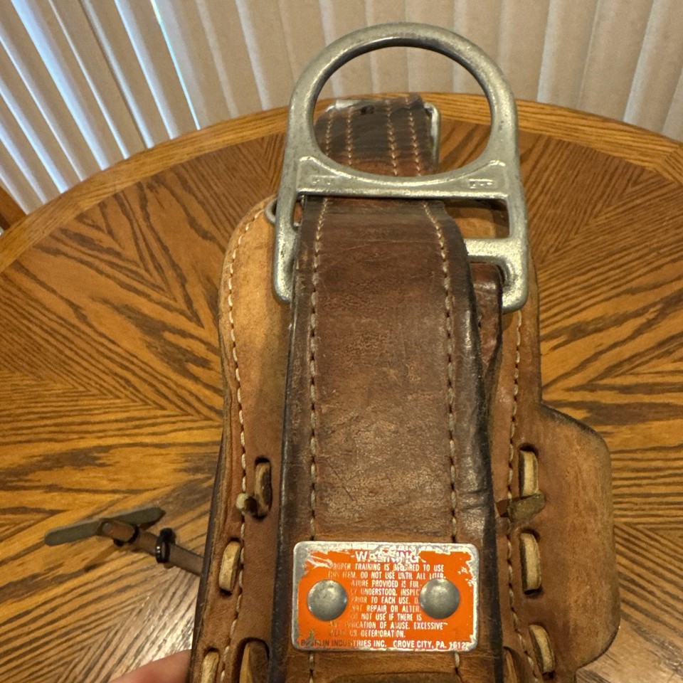 Lineman Pole/Tree Climbing Gear Bashlin Belt Brown Leather No. 88 Size ...