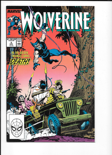 Wolverine #5 Marvel Comics 1989 in the Golden Triangle Lurks... Death ...