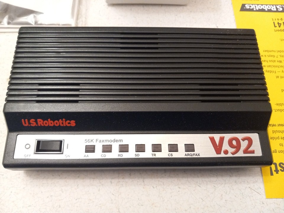 US Robotics V.92 & V.90 56K External Modem + Fax New Unused | eBay