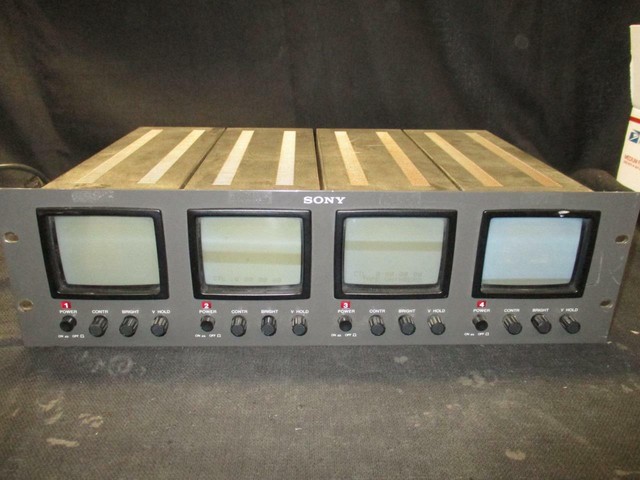 Sony Pvm-411 Quad 4in B/w Rack Mount Monitor Tested for sale online | eBay