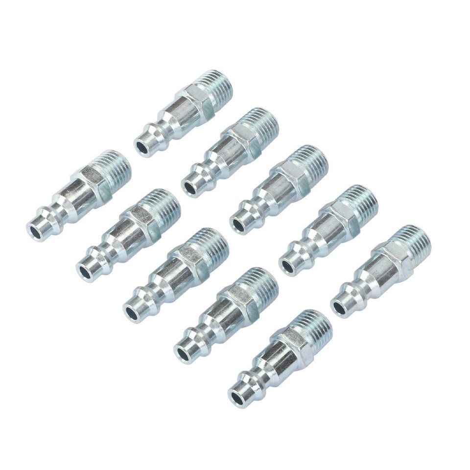 10/20Pcs Quick Connect Air Coupler Kit 1/4" Male NPT Air Plugs Male Air ...