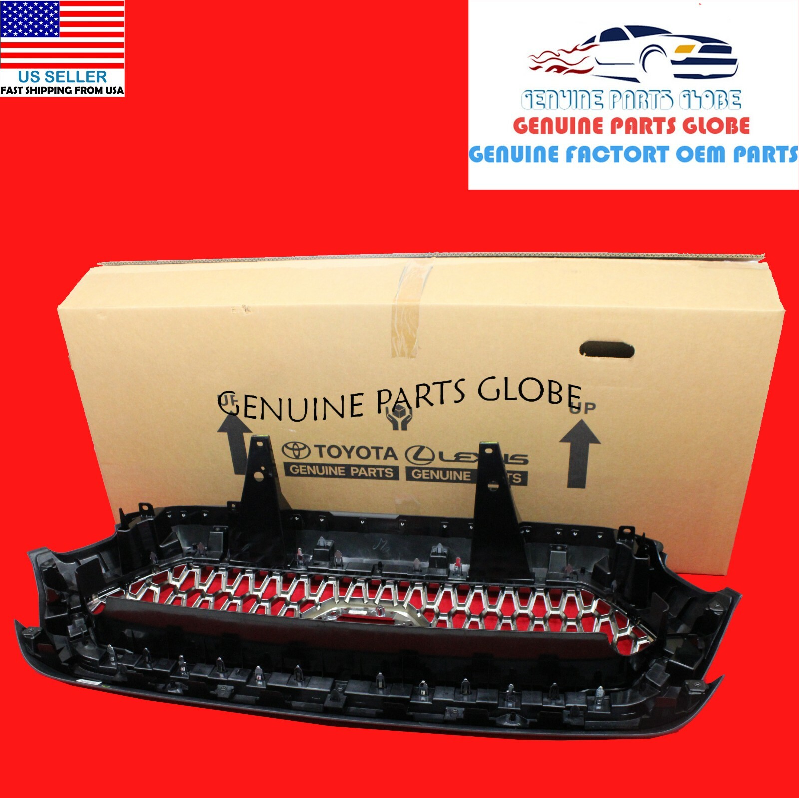 GENUINE TOYOTA TACOMA TRD SPORT CEMENT GRAY 1H5 RADIATOR GRILLE 53101 ...