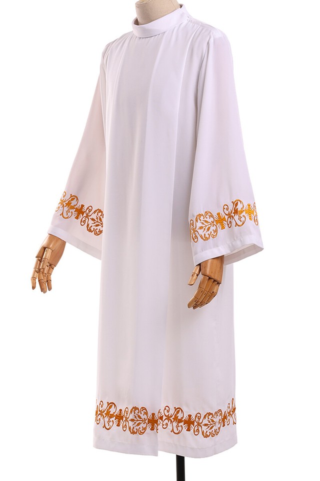 Church Priest Holy Alb Clergy Liturgical Alb Catholic Alb with Cross ...