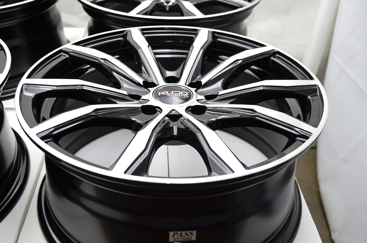 16x7 Black Wheels Rims 4 Lug Fit Nissan Versa Mini Cooper Kia Rio ...