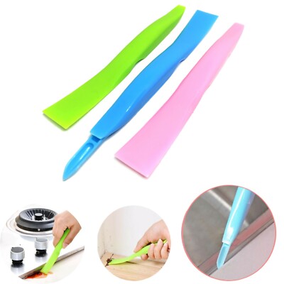 Super Scraper Kitchen Tool Cleaning Stains Gums Rubber Remover Scratch ...