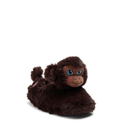 Build A Bear Workshop Slipper Little Kids Smiley Monkey Character 10-11 ...
