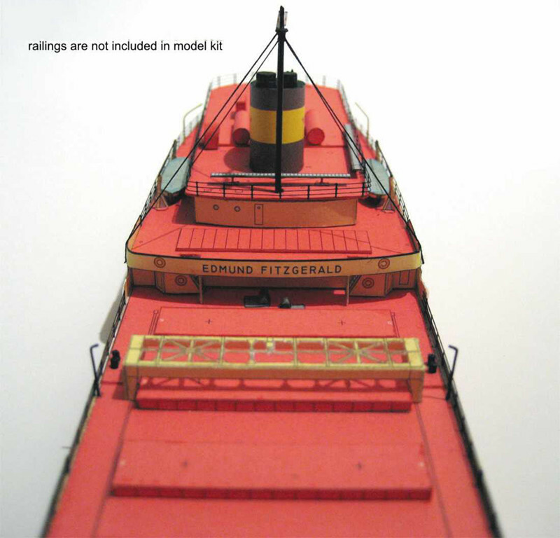 1:400 American Great Lakes Freighter The SS Edmund Fitzgerald Paper ...