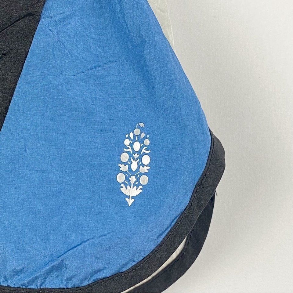 Free People Movement Way Home Colorblock Shorts Athletic Black Blue White - M | eBay