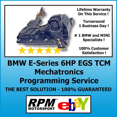 BMW E-Series 6HP Mechatronics EGS Programming ISN EWS Reset / RPM ...