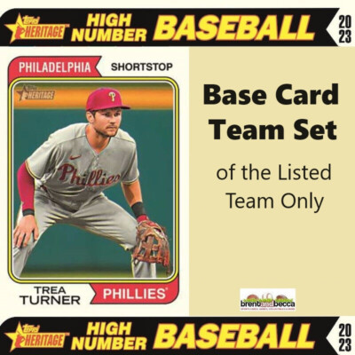 SAN DIEGO PADRES 2023 Topps Heritage High Number BASE TEAM SET (9 Cards ...