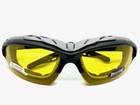 MOTORCYCLE Night Riding Padded Safety Protective SUN GLASSES GOGGLES ...