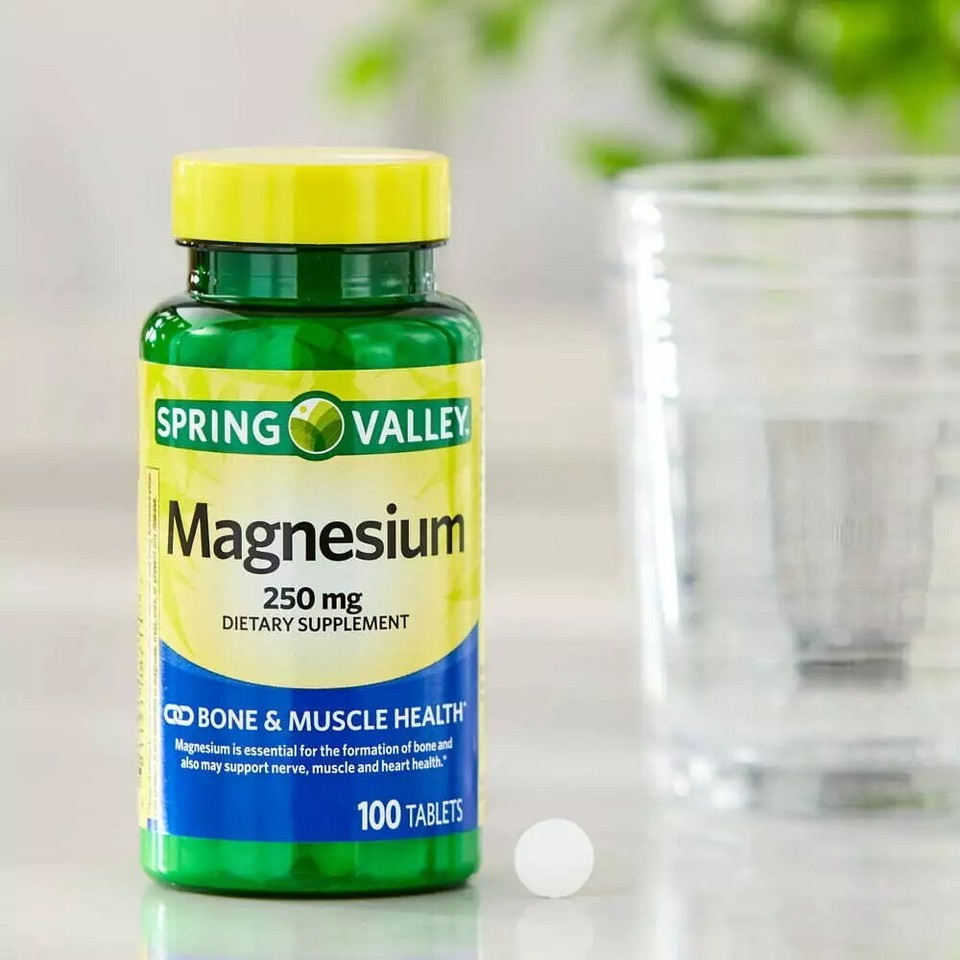 Spring Valley Magnesium Bone & Muscle Health Dietary Supplement Tablets ...
