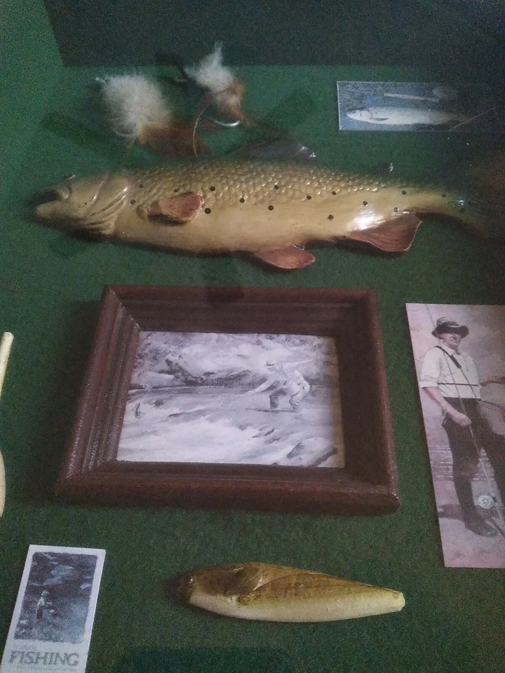 Vintage Fishing Shadow Box Fish Lures Reels Bobbers Fishing Decor 20 1/2" Long | eBay