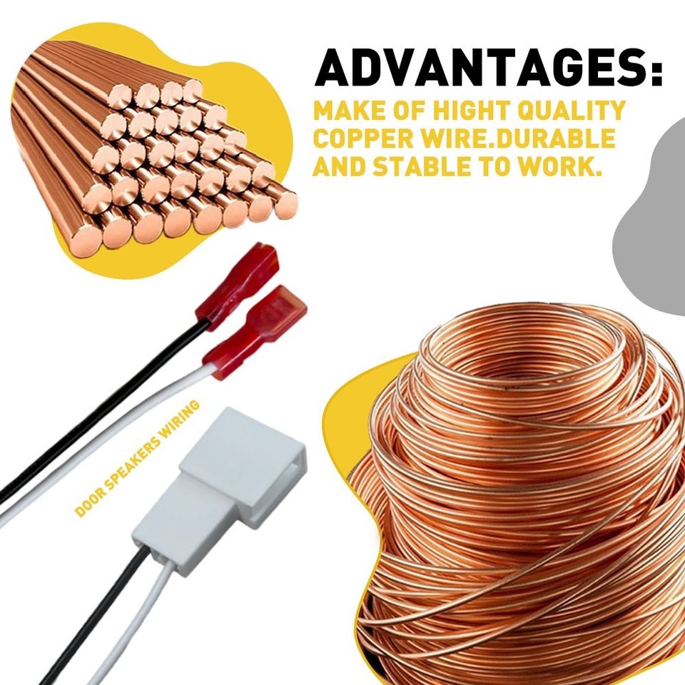 4x Car Speaker Connector Wire Harness Adapter 72-8104 For 1987-2013 ...