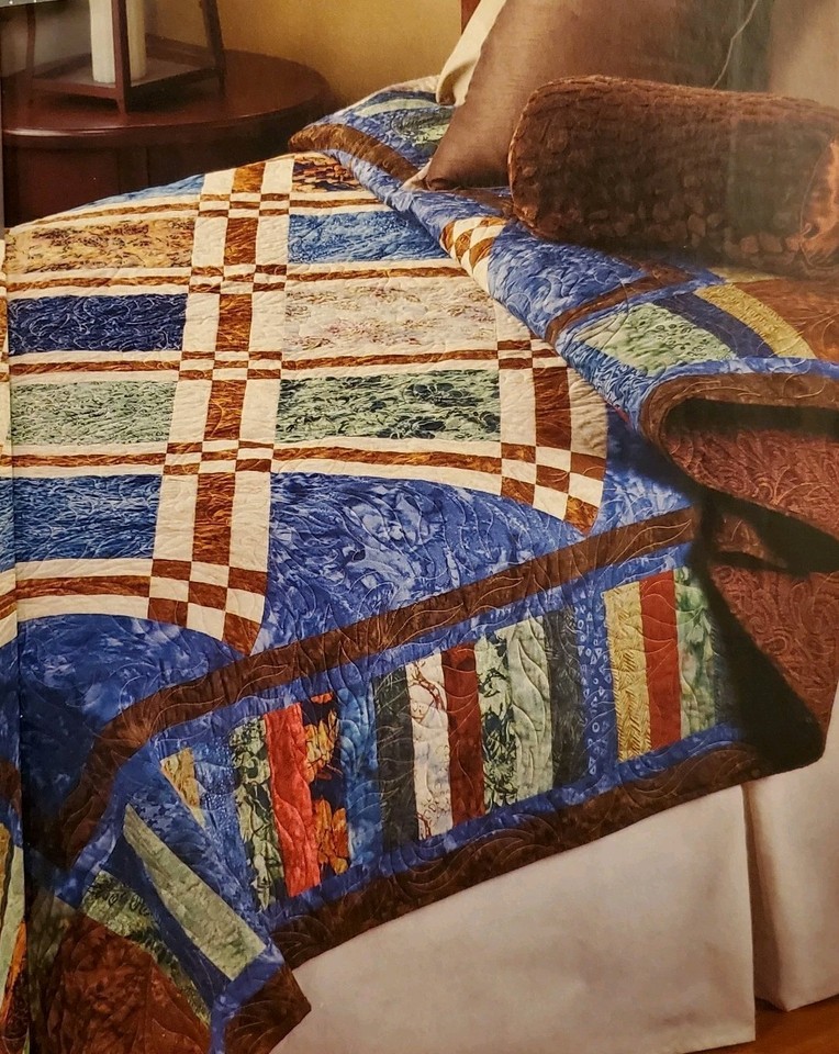 QUEEN BATIK LAYER CAKE Quilt - Pattern From a Vintage Magazine | eBay UK