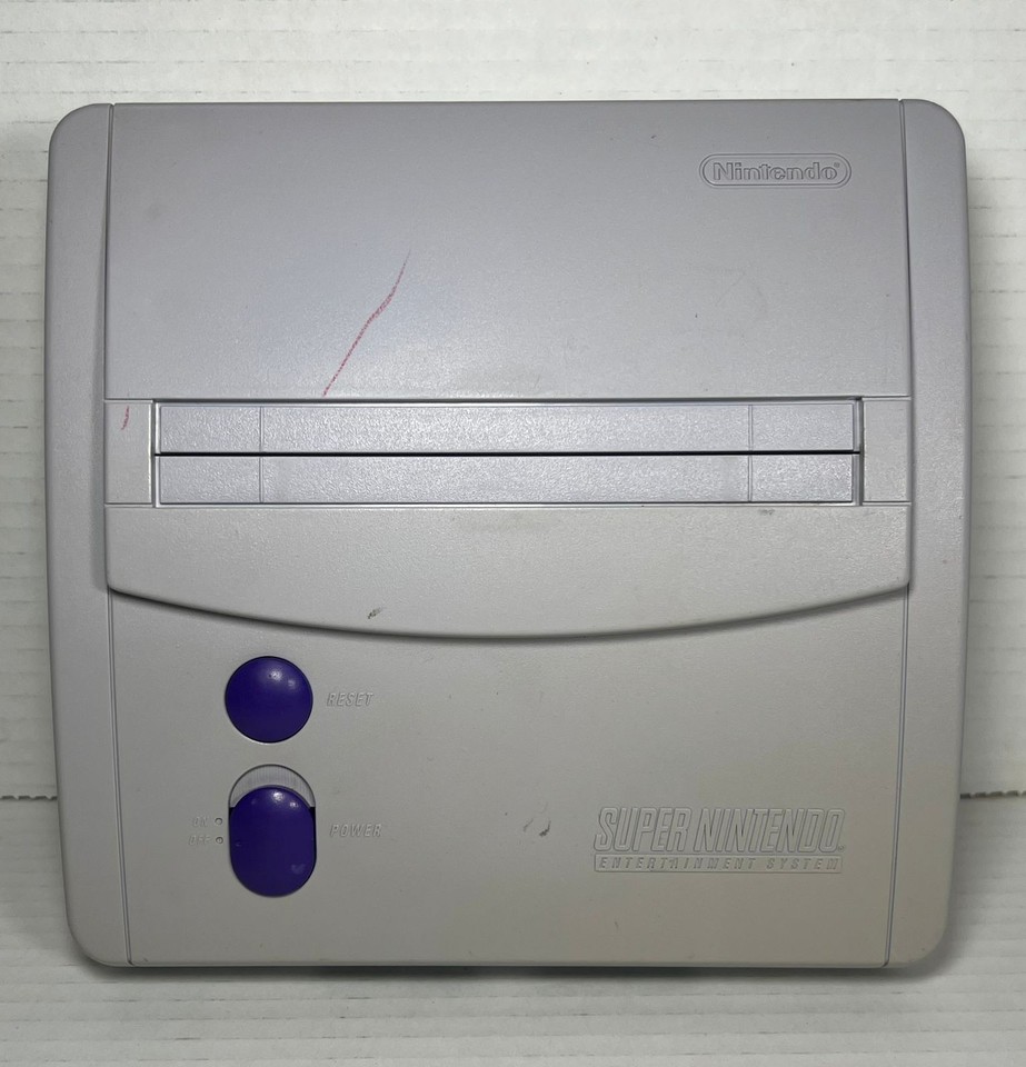 Super Nintendo SNES Jr System Console Only (SNS-101) OEM Tested & Works ...