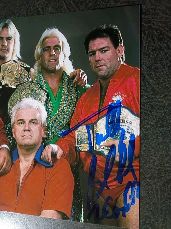 TULLY BLANCHARD Hand Signed Autograph 4X4 Photo =WWF, WCW WRESTLER FOUR ...