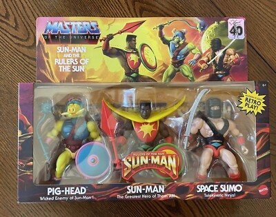 Masters of the Universe 40th Sun-Man Rulers of The Sun Pig-Head Space ...