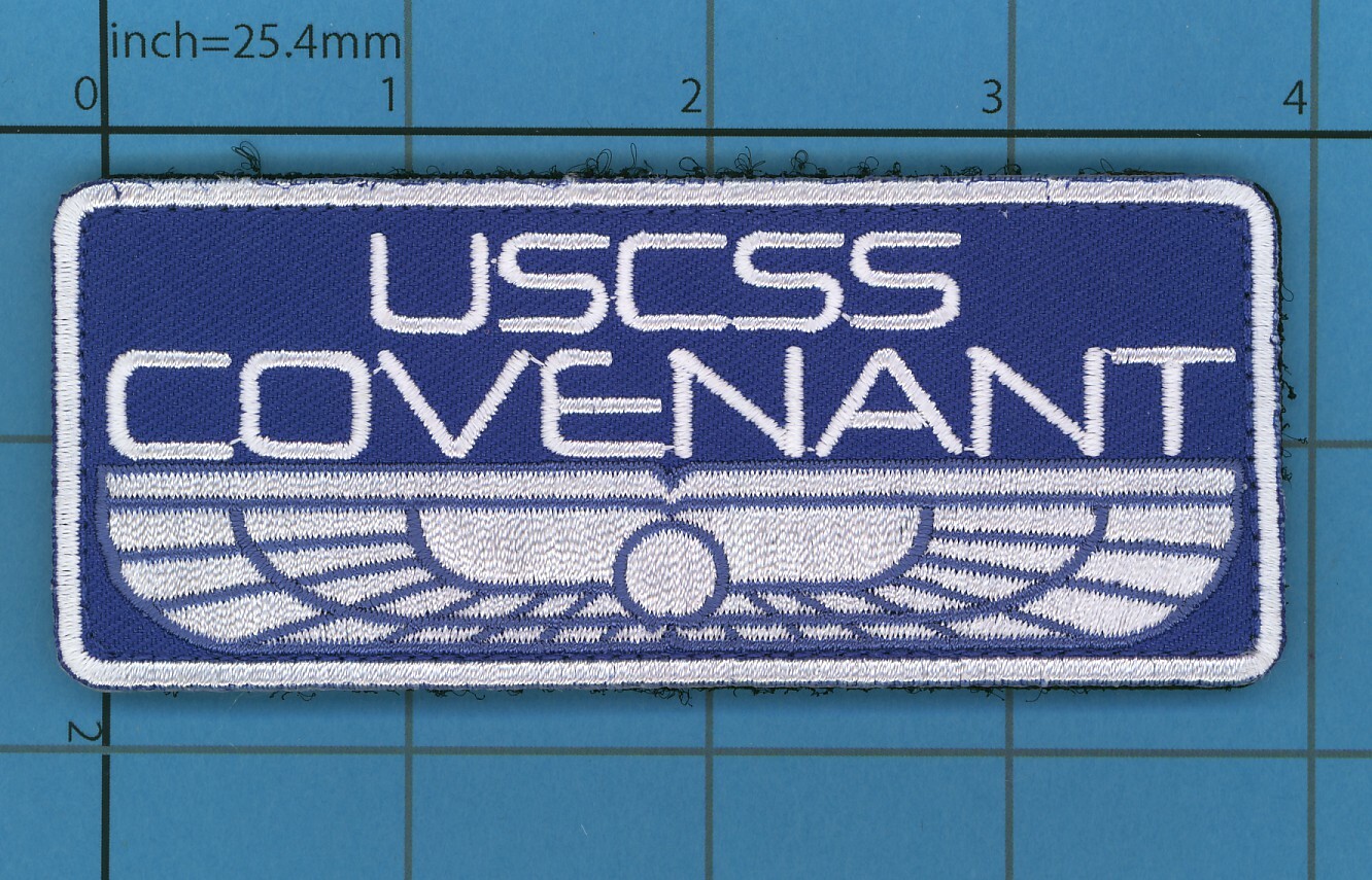 USCSS COVENANT TAB TAG Crew UNIFORM Ripley Cosplay Costume Patch HOOK ...