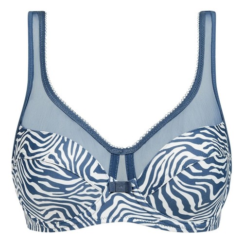SOUTIEN-GORGE DIM GENEROUS IMPRIME ZEBRE BLEU 95E ARMATURES NEUF ...