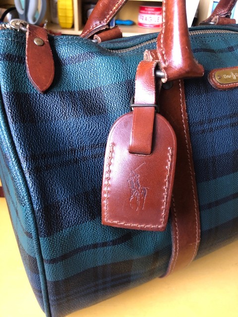 Ralph Lauren Blue Plaid Purse | semashow.com