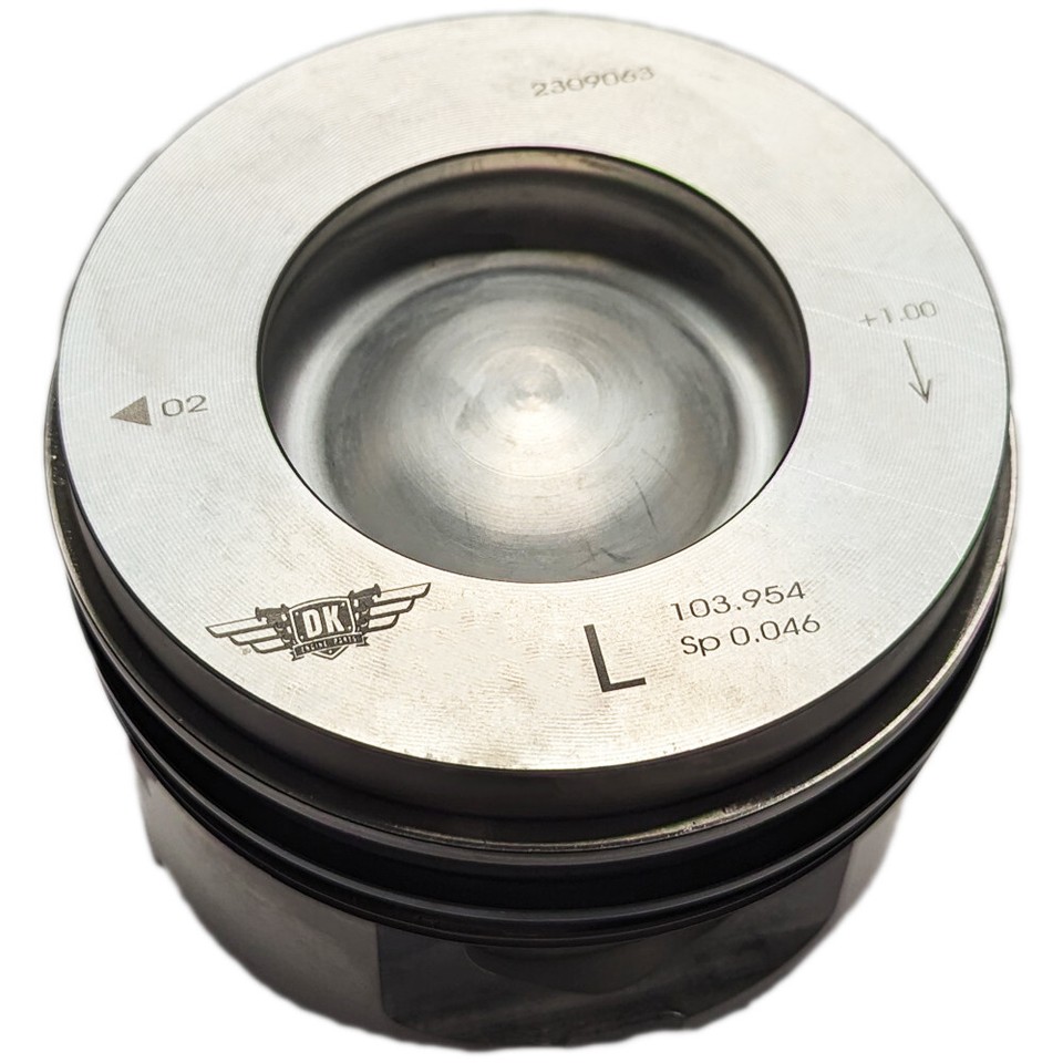 New DK Piston Set (8) w/ Rings - STD - 2001-2005 GM Duramax 6.6L LB7 ...