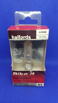 Halfords Bike It Super Brilliance 12v 55w HMB448SB Motorcycle Headlight ...